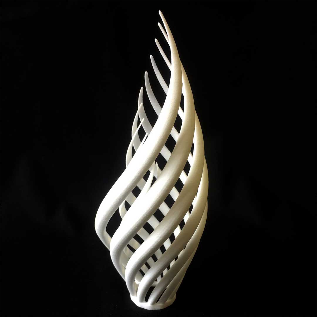 3D print modern abstract sculpture. Minimalist room idea. – Art by ...
